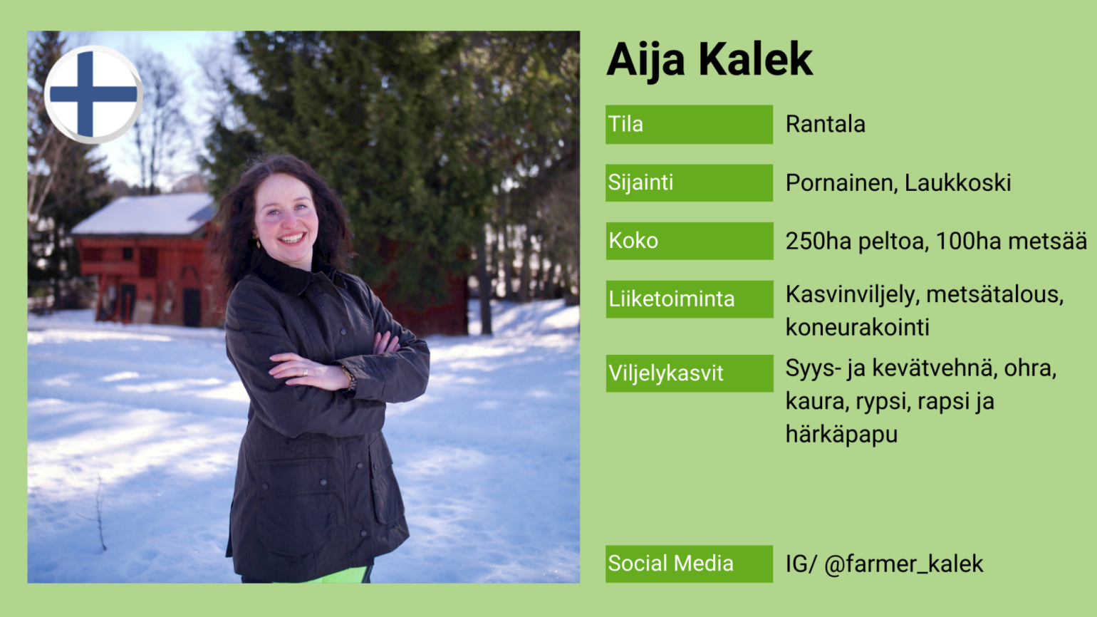 Follow a Farmer profiili: Aija Kalek